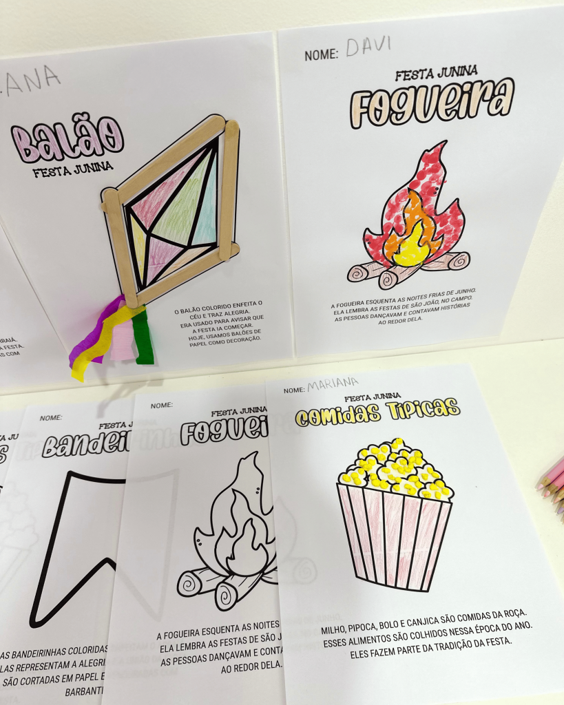 Atividades Artes Festa Junina – Atividades Pedagógicas Criativas para ...