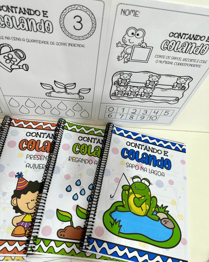 Kit Contando e Colando – Atividades Pedagógicas Criativas para ...